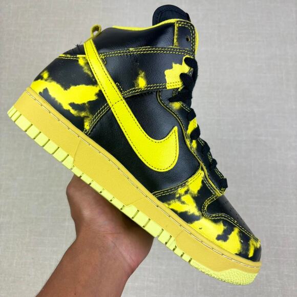 Nike | Shoes | 222 Nike Dunk High 985 Yellow Acid Wash 115m | Poshmark